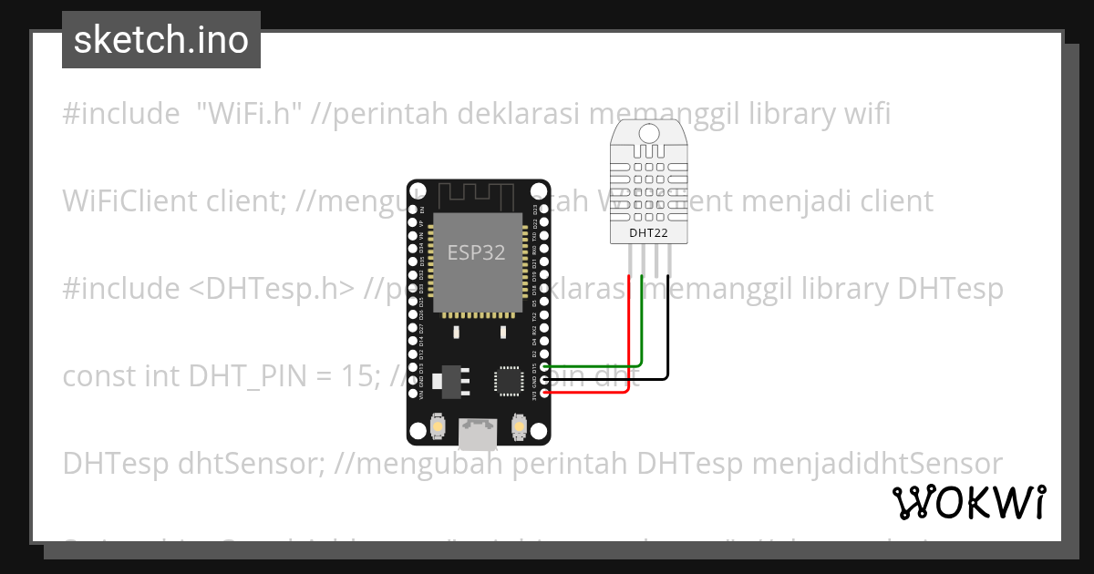 Thingspeak Suhu - Wokwi ESP32, STM32, Arduino Simulator