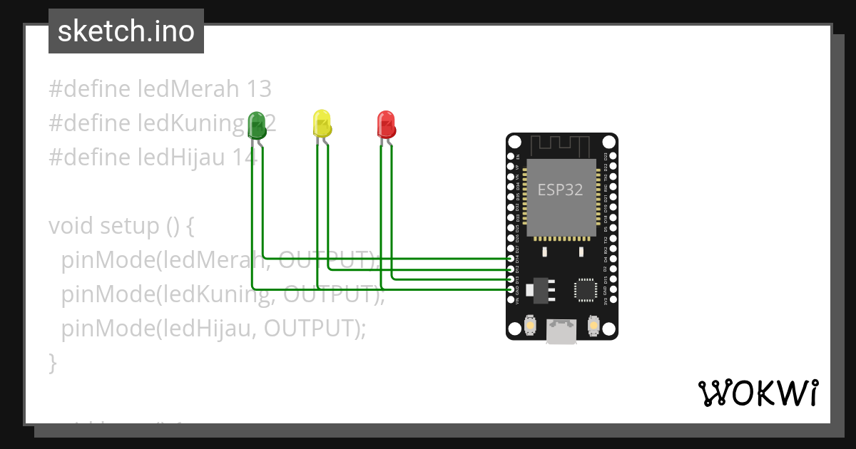DAVID JOB 1 - Wokwi ESP32, STM32, Arduino Simulator