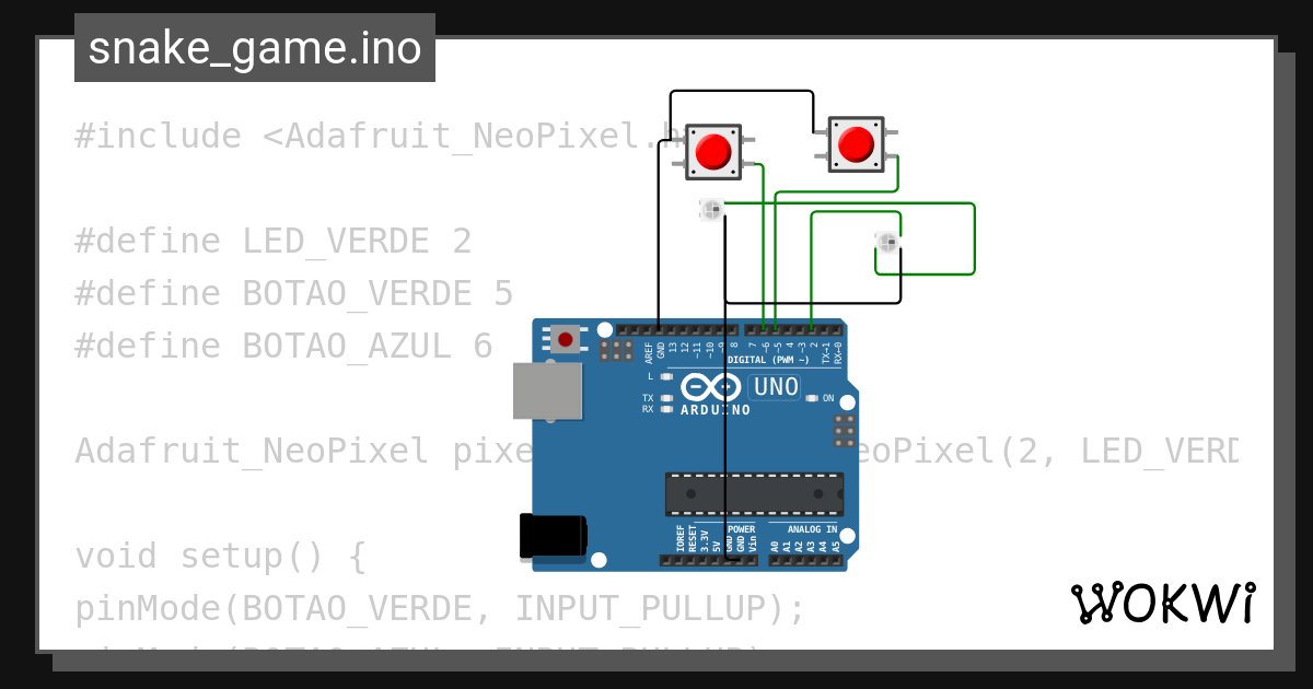 Passa Ou Repassa Neopixel Wokwi Esp32 Stm32 Arduino Simulator 