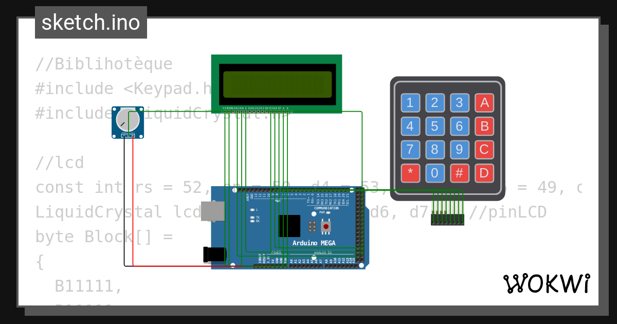 Keypad True Wokwi Esp32 Stm32 Arduino Simulator
