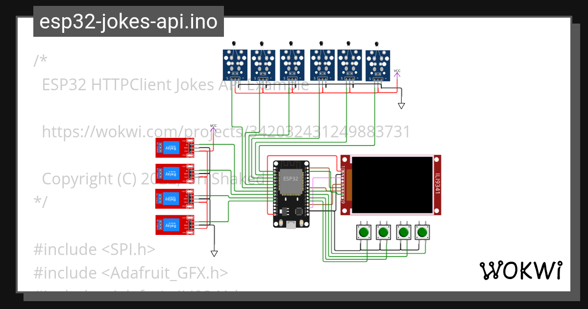 riadiaca jednotka menu........v0.001 - Wokwi ESP32, STM32, Arduino Simulator