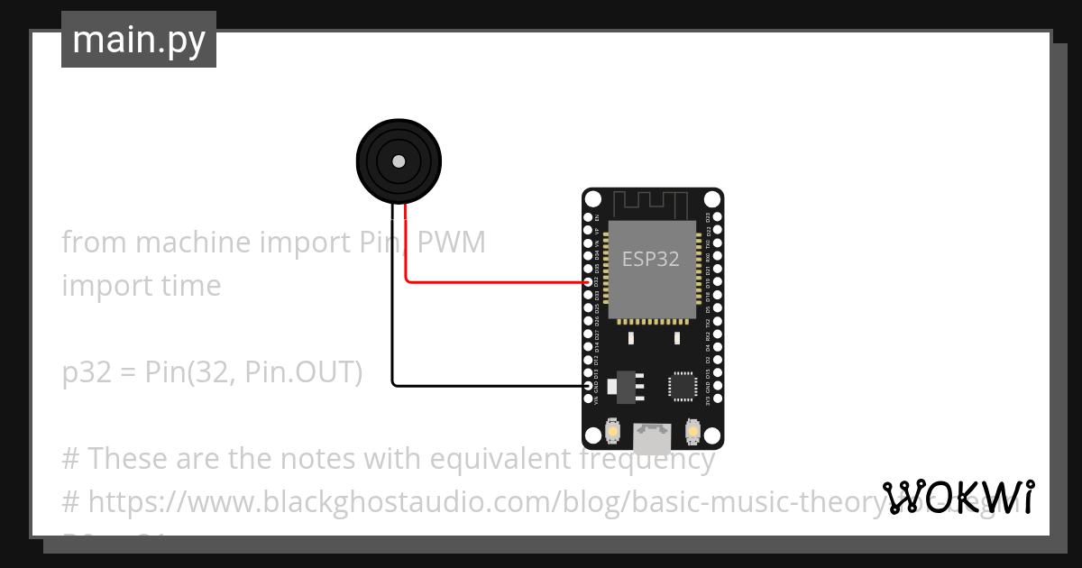 Buzzer Exer2 Play Music copy - Wokwi ESP32, STM32, Arduino Simulator