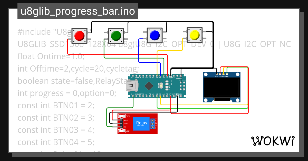 u8glib_progress_bar.ino copy - Wokwi ESP32, STM32, Arduino Simulator