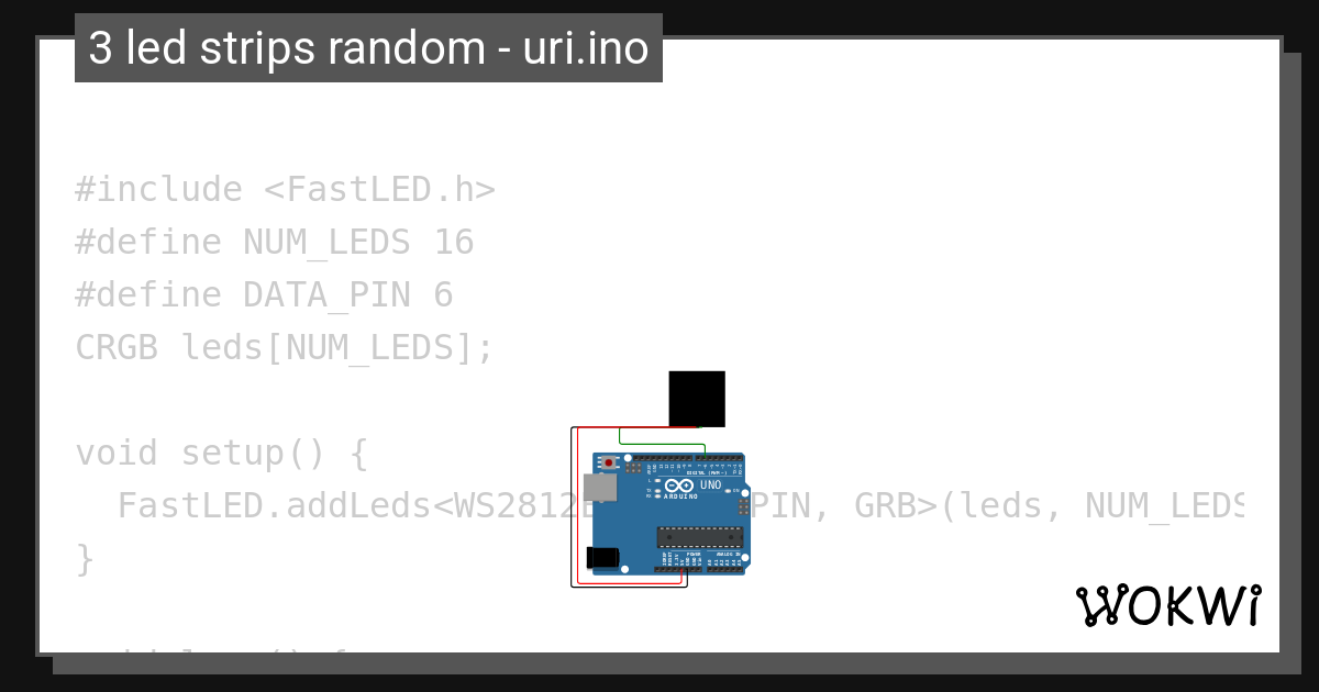 Fastled 4x4 Wokwi Esp32 Stm32 Arduino Simulator 4944