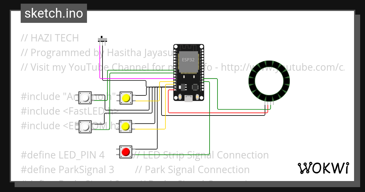 neopixel button - Wokwi ESP32, STM32, Arduino Simulator