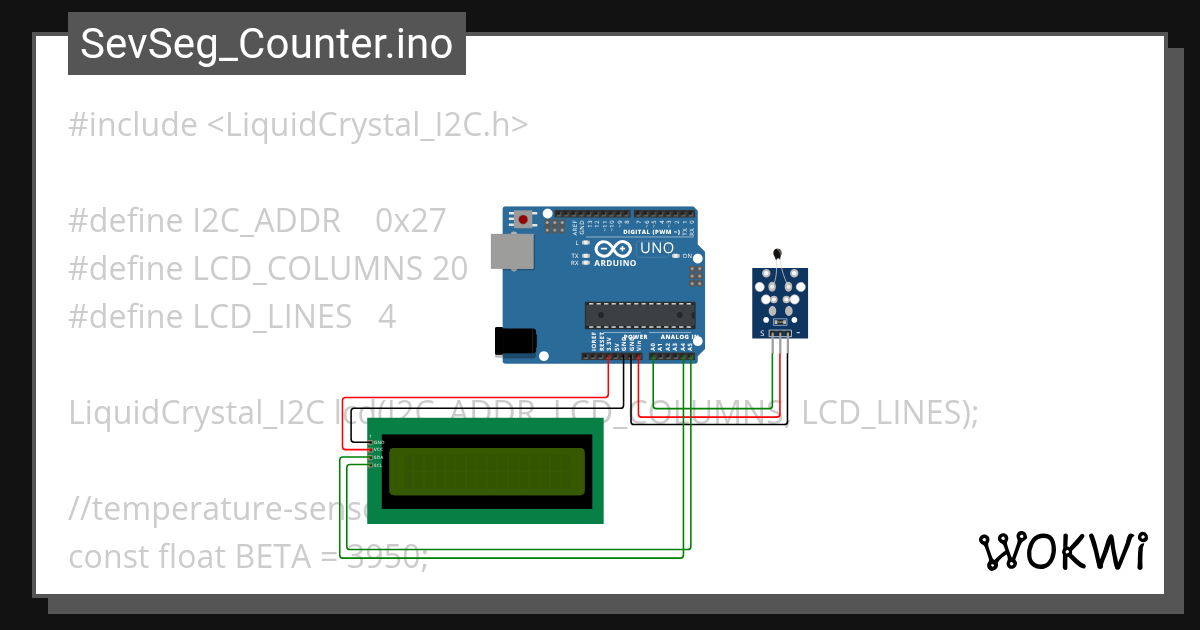 Temperature Sensor And Display Copy Wokwi Esp32 Stm32 Arduino Simulator