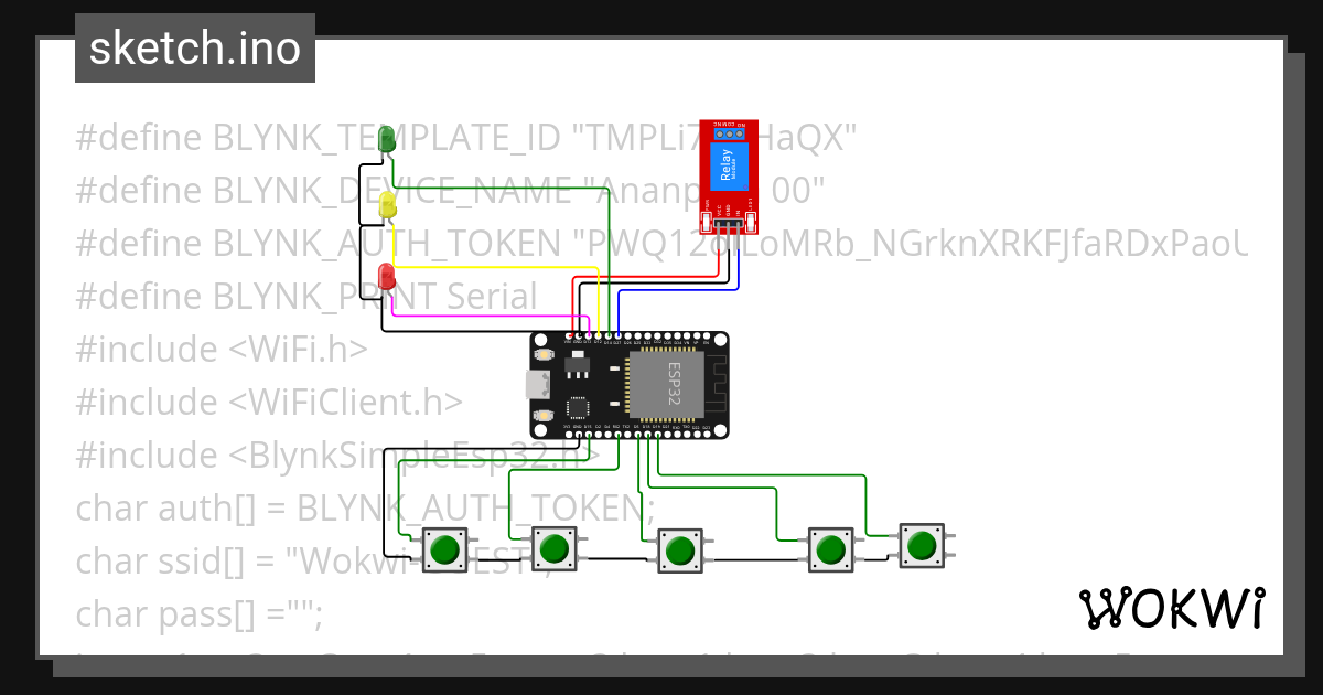 work 9 - Wokwi ESP32, STM32, Arduino Simulator