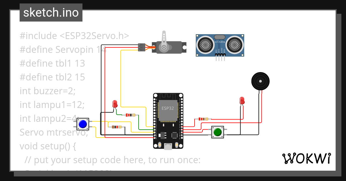 simulasi 4 - Wokwi ESP32, STM32, Arduino Simulator