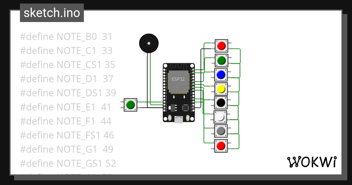 Piano Adam - Wokwi ESP32, STM32, Arduino Simulator