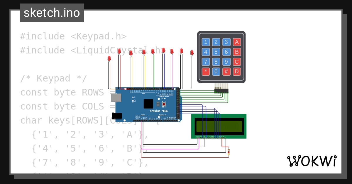 Keypad Lcd Wokwi Esp32 Stm32 Arduino Simulator 3618