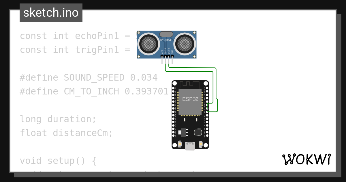 Esp32hc04 Wokwi Esp32 Stm32 Arduino Simulator