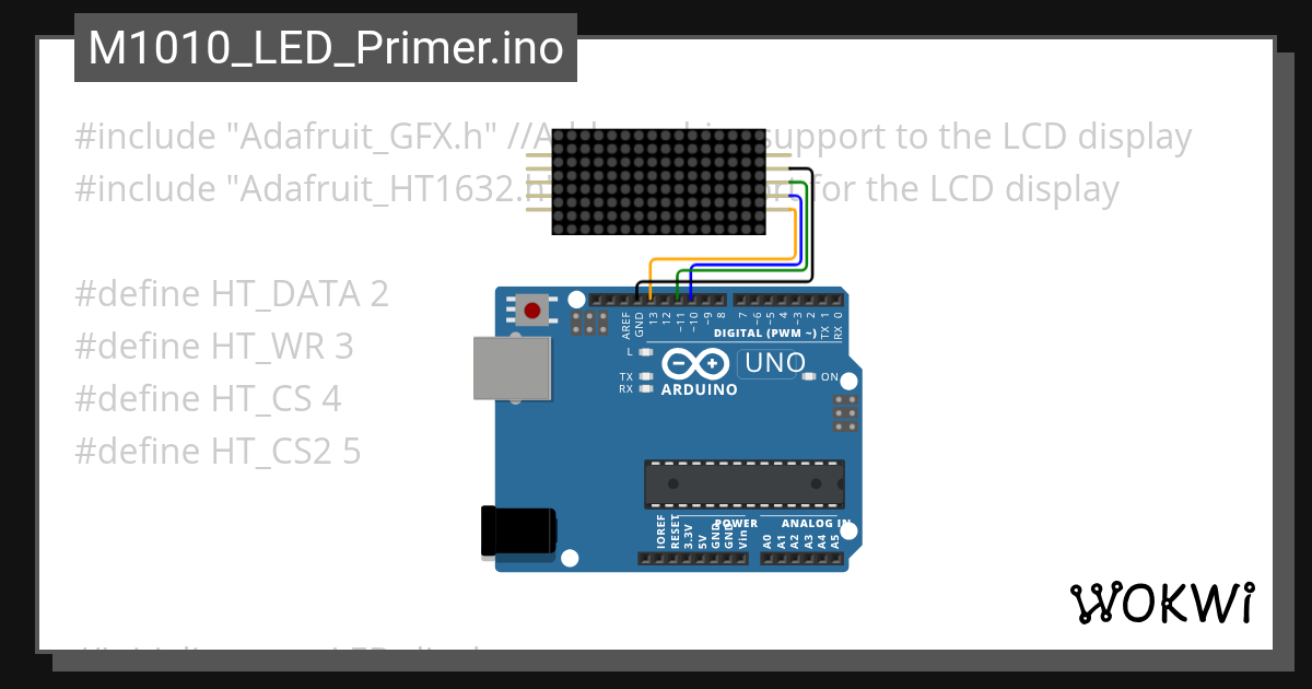M1010_LED_Lab2.2 - Wokwi ESP32, STM32, Arduino Simulator