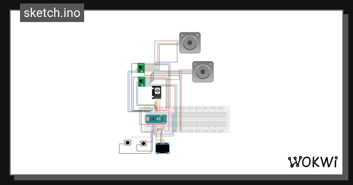 Shaker pinout test - Wokwi ESP32, STM32, Arduino Simulator