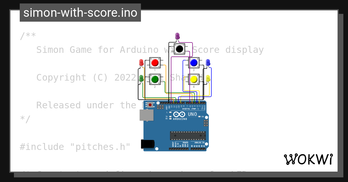 Simon Says Cube Wokwi Esp32 Stm32 Arduino Simulator 9646
