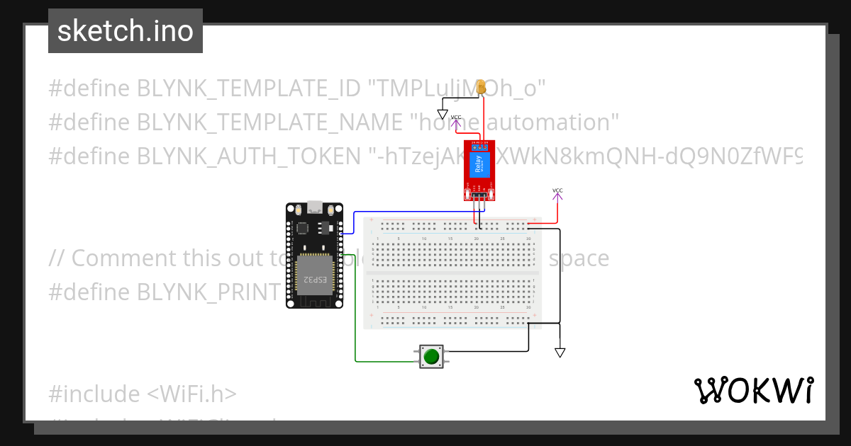 home automation - Wokwi ESP32, STM32, Arduino Simulator