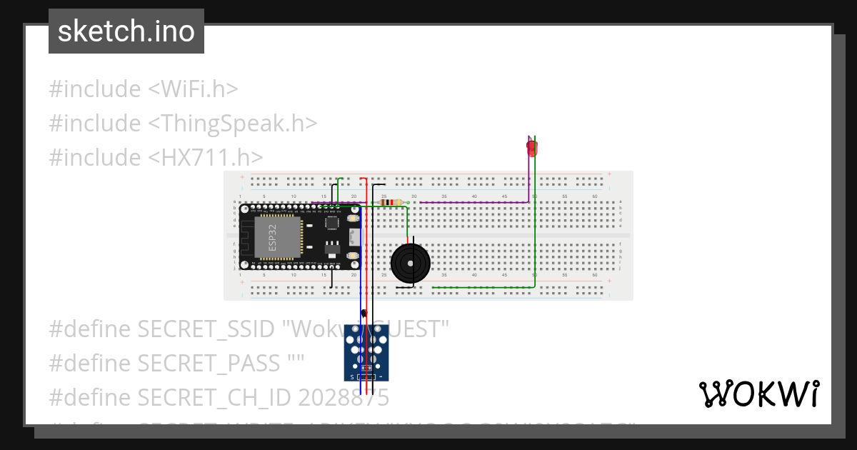 mini project - Wokwi ESP32, STM32, Arduino Simulator