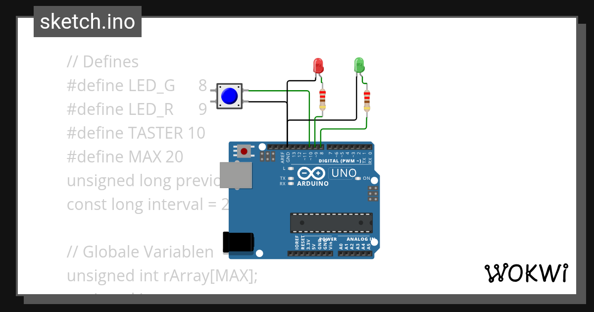 aufgabe - Wokwi ESP32, STM32, Arduino Simulator