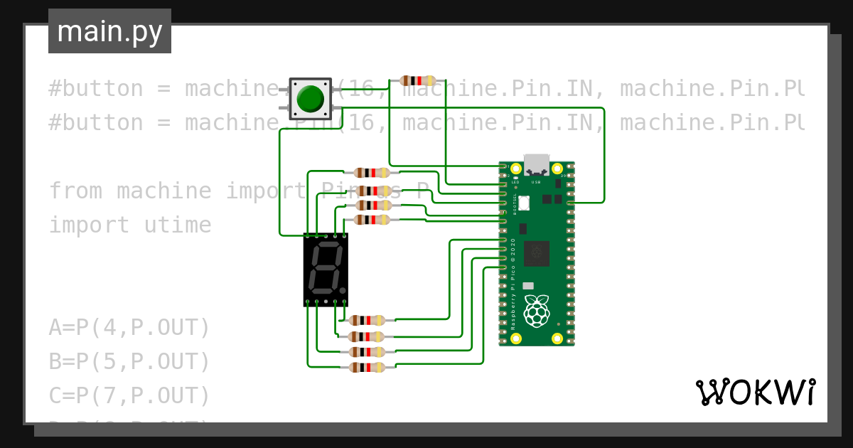 Prender Led De La Rasp Wokwi Esp32 Stm32 Arduino Simulator