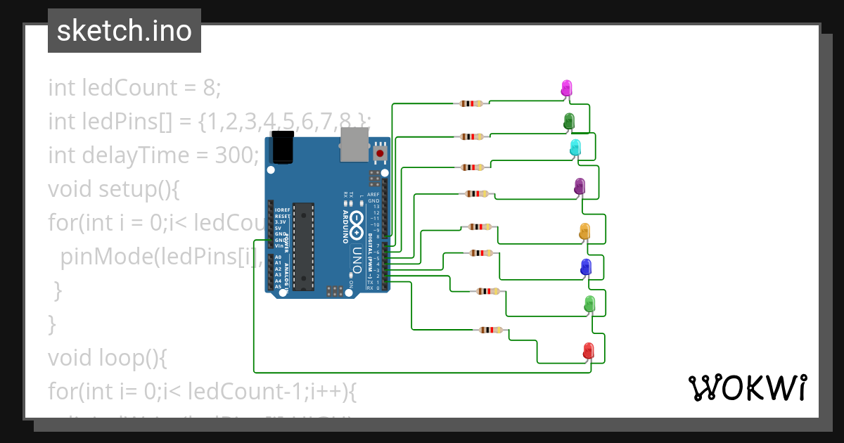 8ดวง Wokwi Esp32 Stm32 Arduino Simulator 