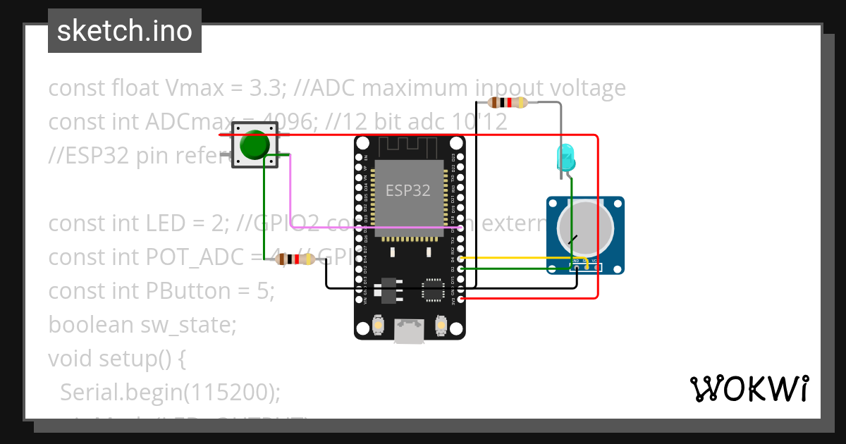 lab 6 - Wokwi ESP32, STM32, Arduino Simulator