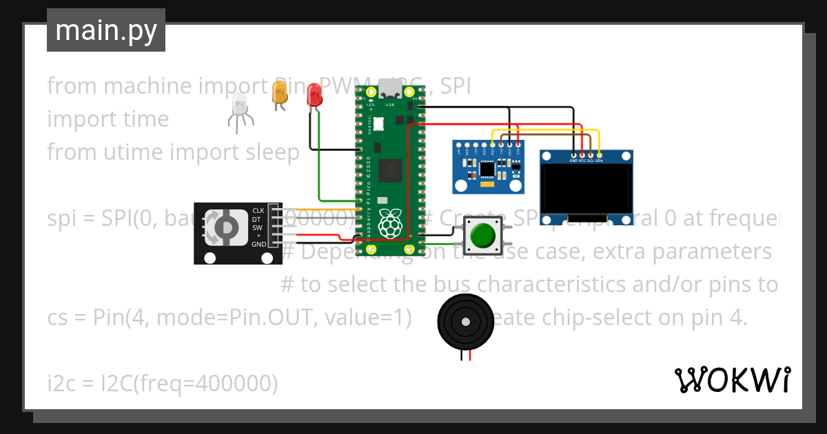 Track Pad Pico Projet - Wokwi ESP32, STM32, Arduino Simulator