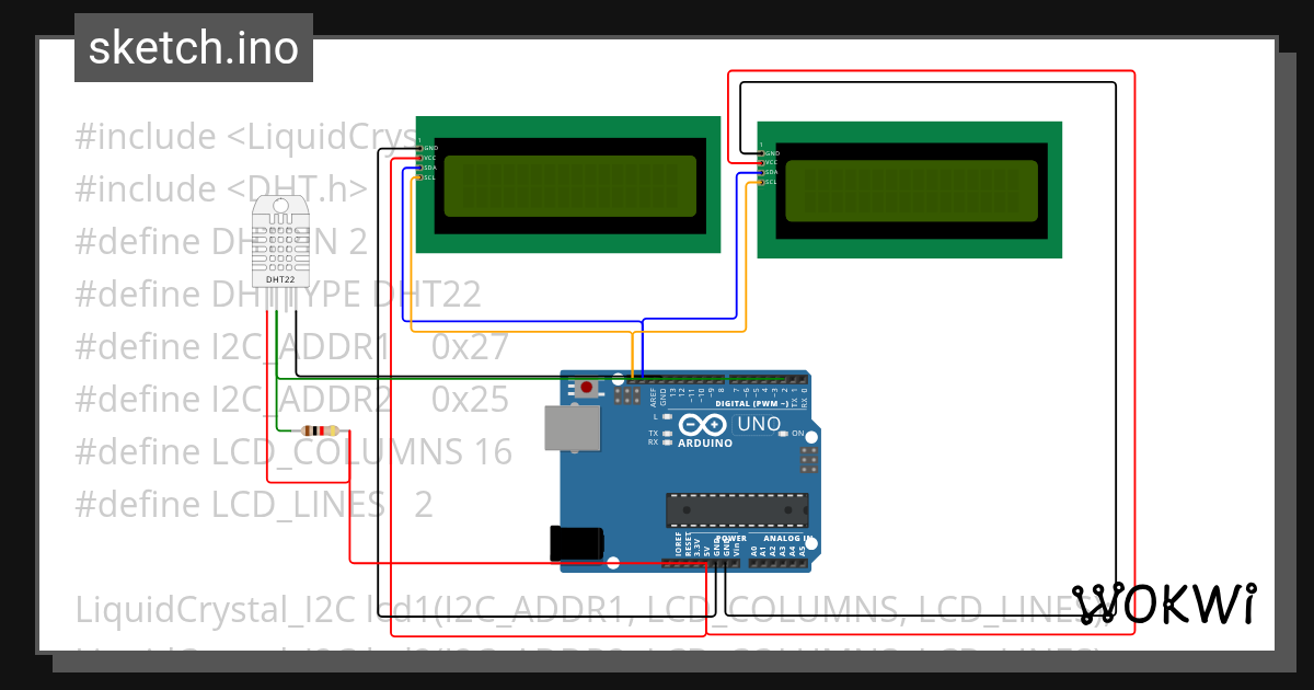 Publishing Sensor Reading To Lcds Wokwi Esp32 Stm32 Arduino Simulator 5438
