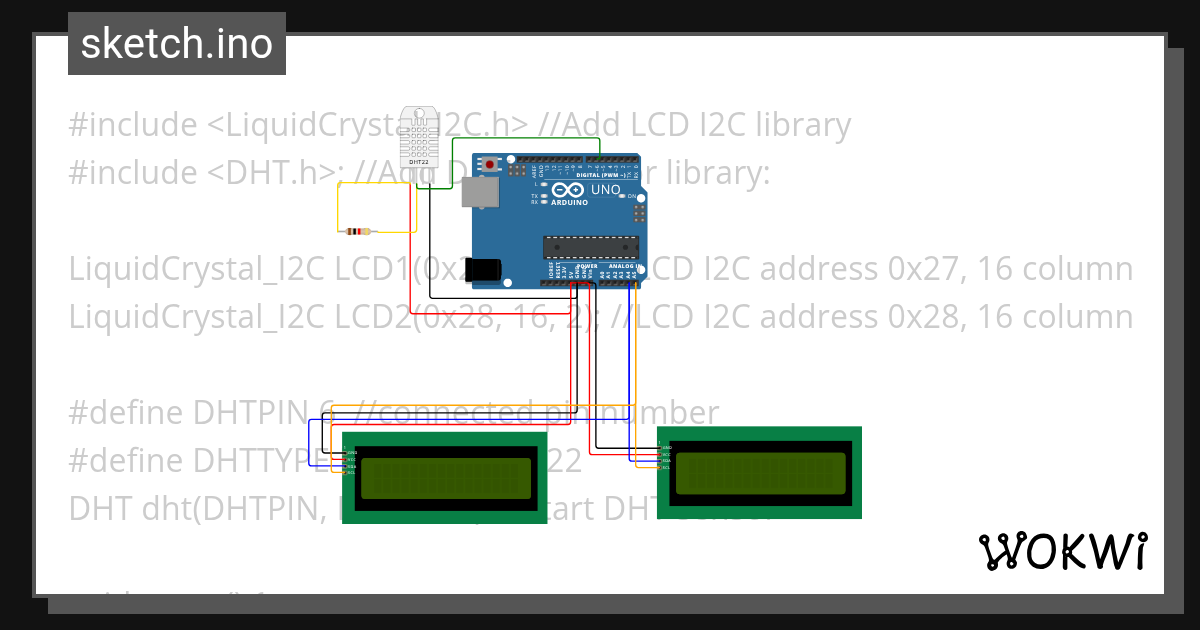 Humidity And Temperature Wokwi Esp32 Stm32 Arduino Simulator 