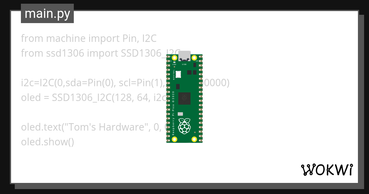 Oled Display Test 1 Wokwi Esp32 Stm32 Arduino Simulator