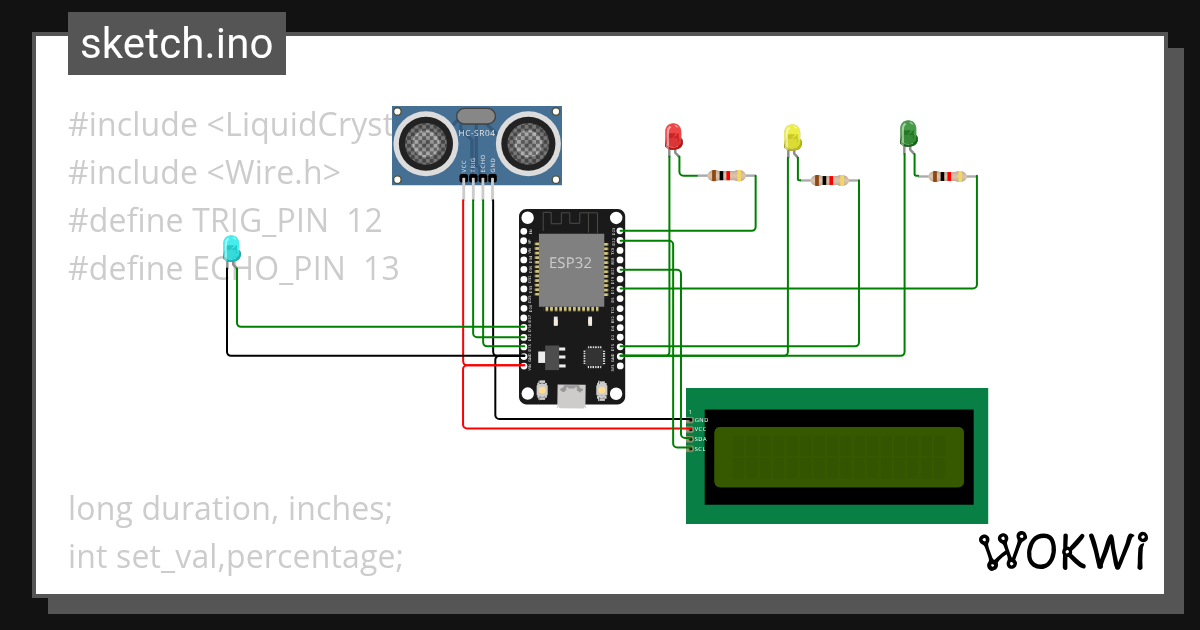 Automatic Water Level Control Copy - Wokwi ESP32, STM32, Arduino Simulator