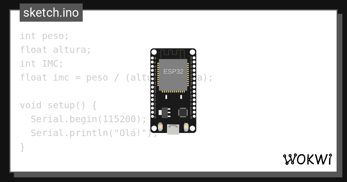 Peso Altura Imc Wokwi Esp32 Stm32 Arduino Simulator