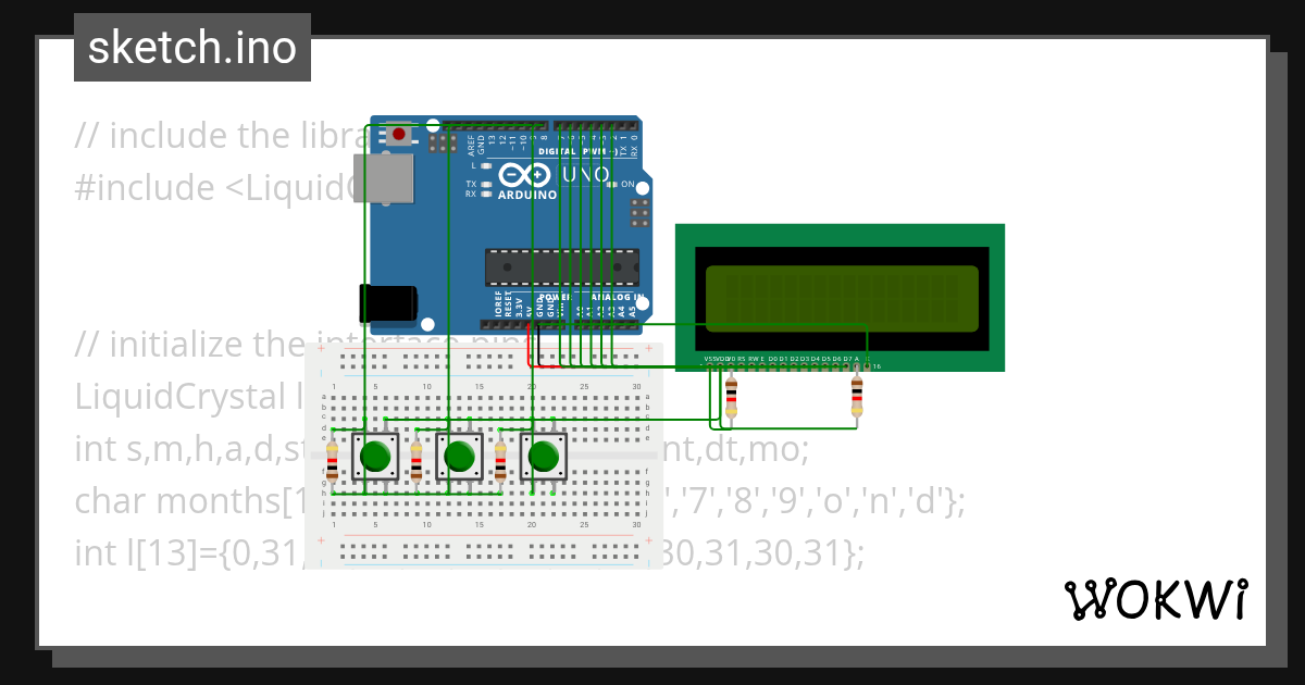 Clock - Wokwi ESP32, STM32, Arduino Simulator