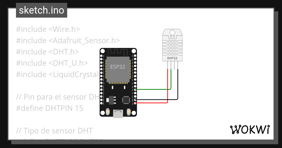 esp32 con dht22-normal - Wokwi ESP32, STM32, Arduino Simulator