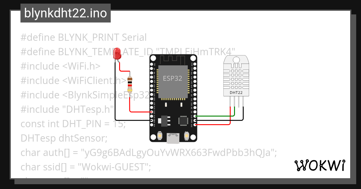 3 esp32 ,dht22 (s. suhu) Copy Copy - Wokwi ESP32, STM32, Arduino Simulator