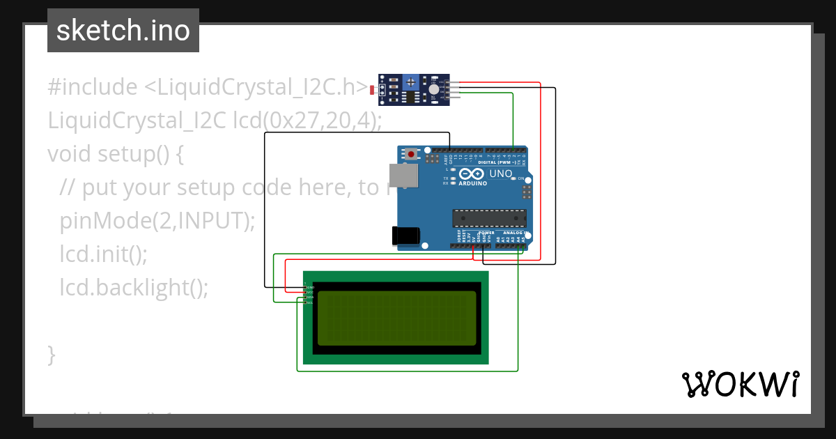 LDR - Wokwi ESP32, STM32, Arduino Simulator