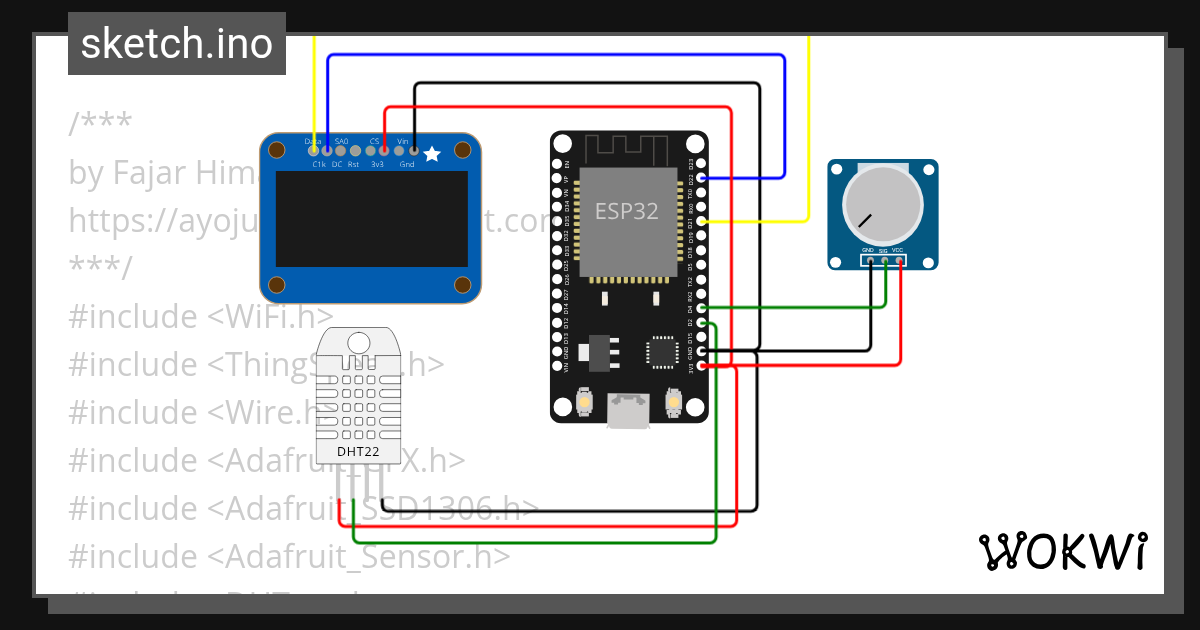 Project (ThingSpeak) - Wokwi ESP32, STM32, Arduino Simulator