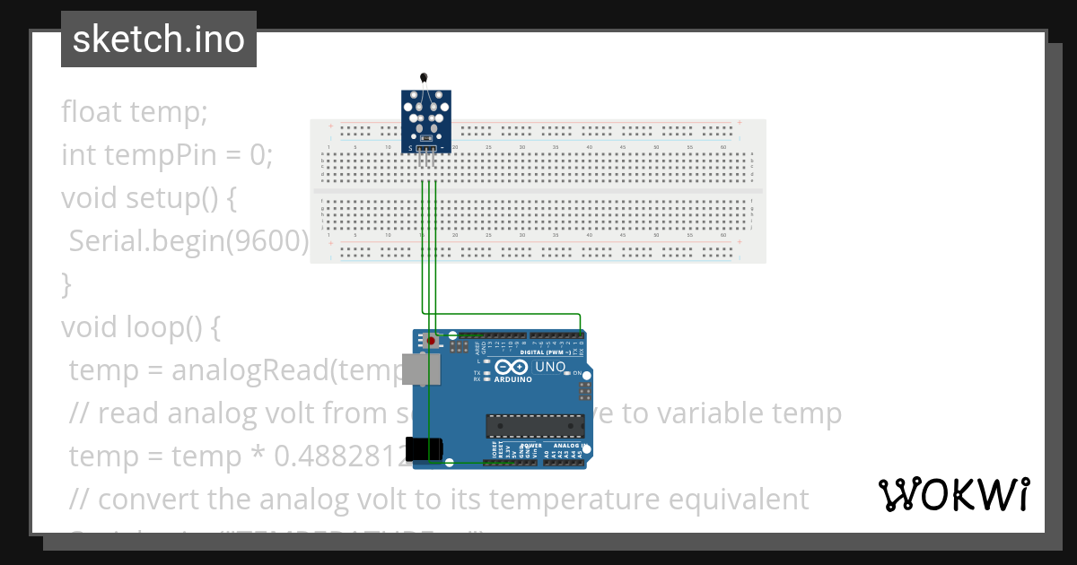 Lab8 Tempreture Wokwi Esp32 Stm32 Arduino Simulator 