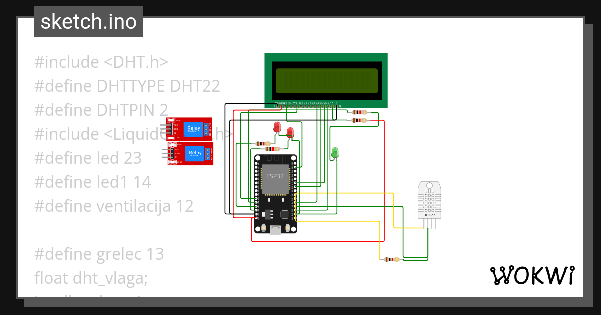 Zakljucna naloga - Wokwi ESP32, STM32, Arduino Simulator