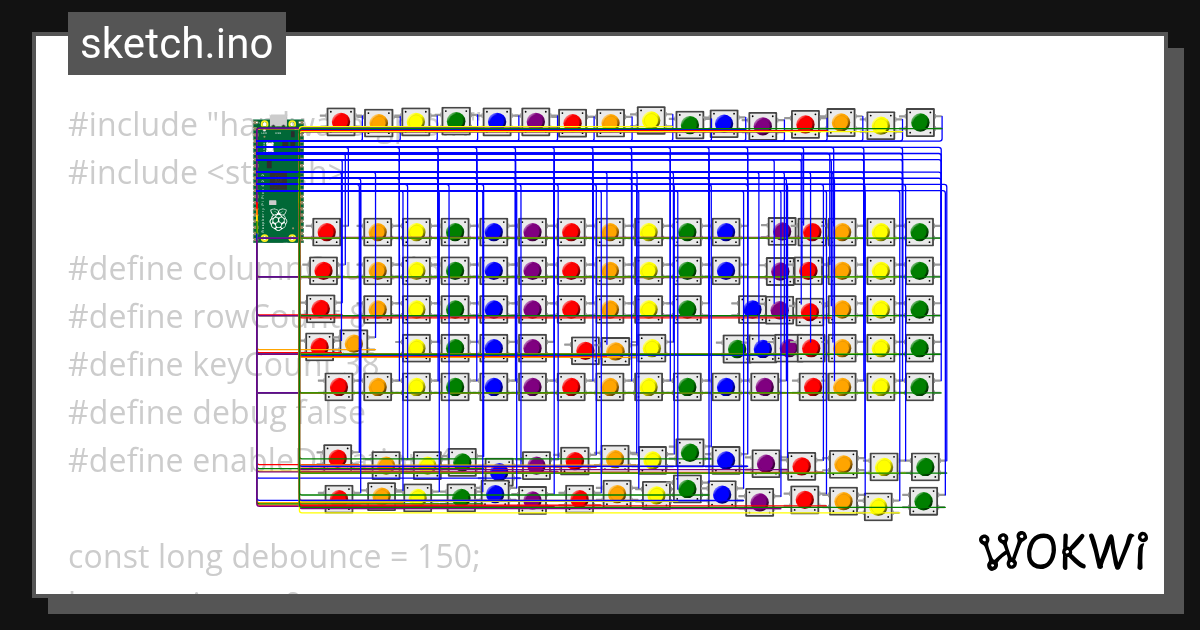 full keyboard - Wokwi ESP32, STM32, Arduino Simulator