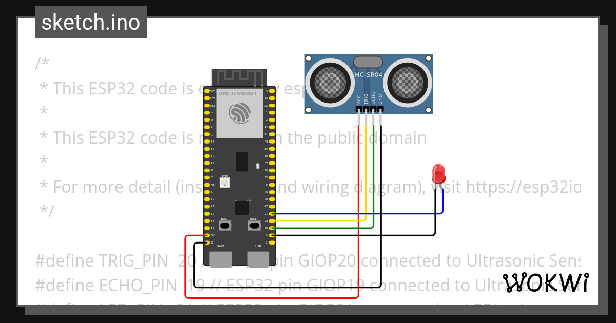 Hc Sr04 Wokwi Esp32 Stm32 Arduino Simulator 8018