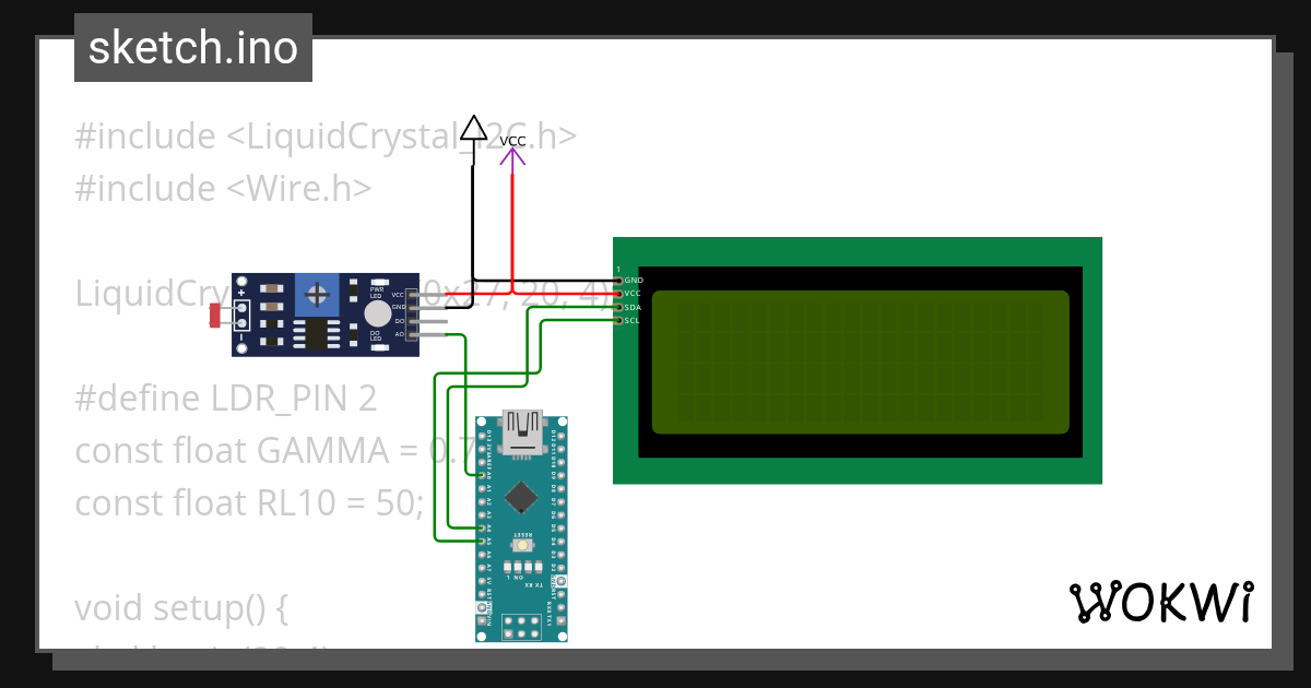 Ldr Wokwi Esp32 Stm32 Arduino Simulator