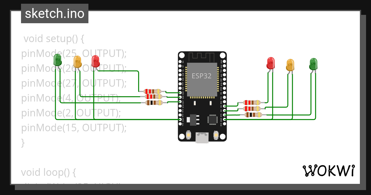semaforo Copy - Wokwi ESP32, STM32, Arduino Simulator
