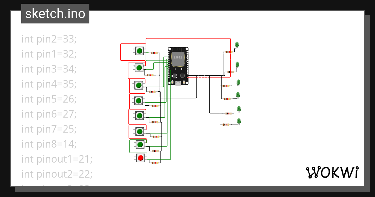 botonera - Wokwi Arduino and ESP32 Simulator