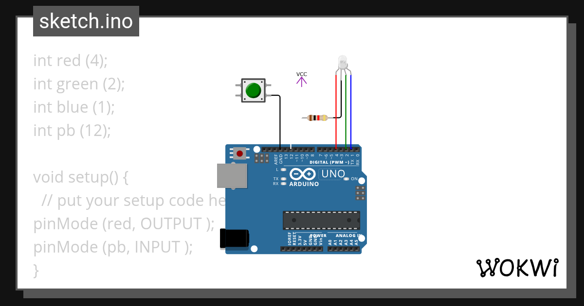 Led W Push Button Wokwi Esp32 Stm32 Arduino Simulator 4555