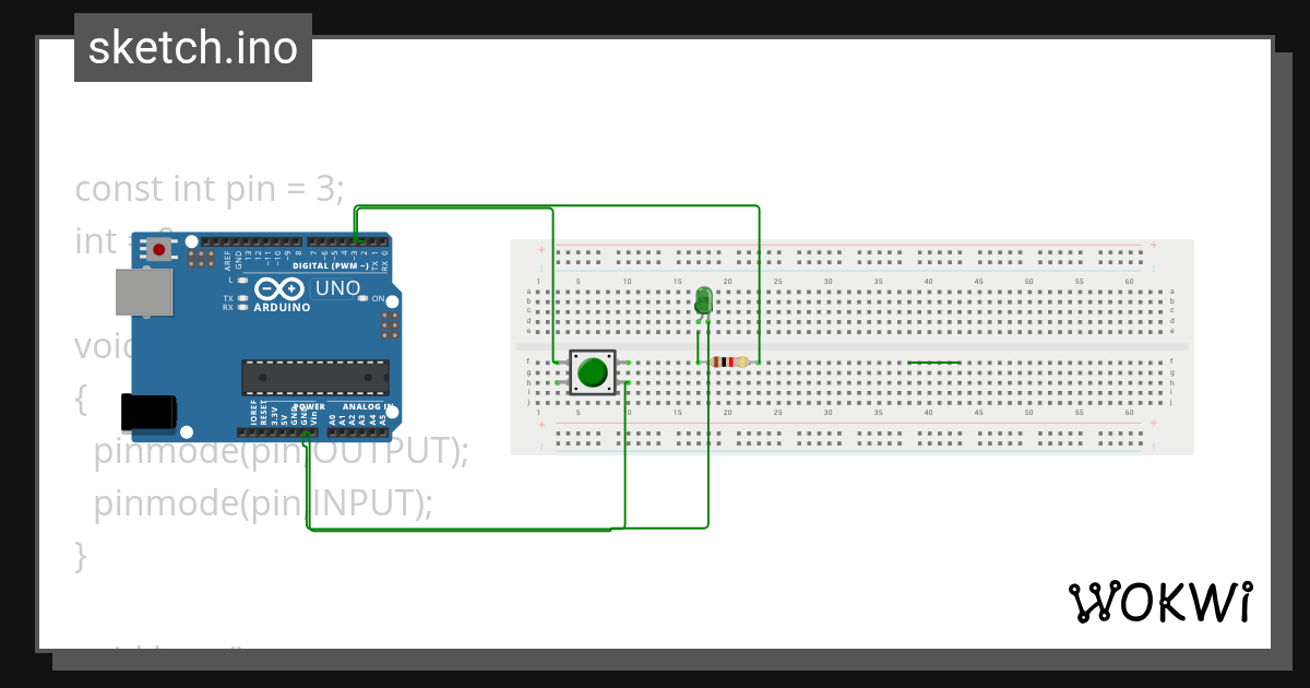 Led Button Wokwi Esp32 Stm32 Arduino Simulator