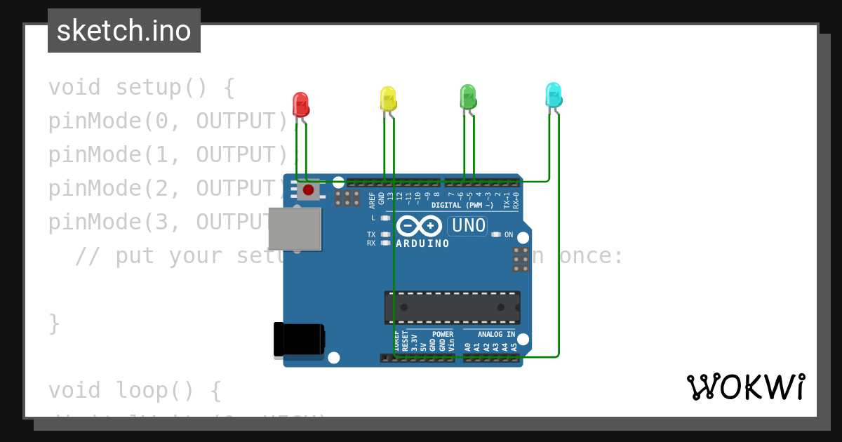 Lampu Kelap Kelip Wokwi Esp32 Stm32 Arduino Simulator 0800