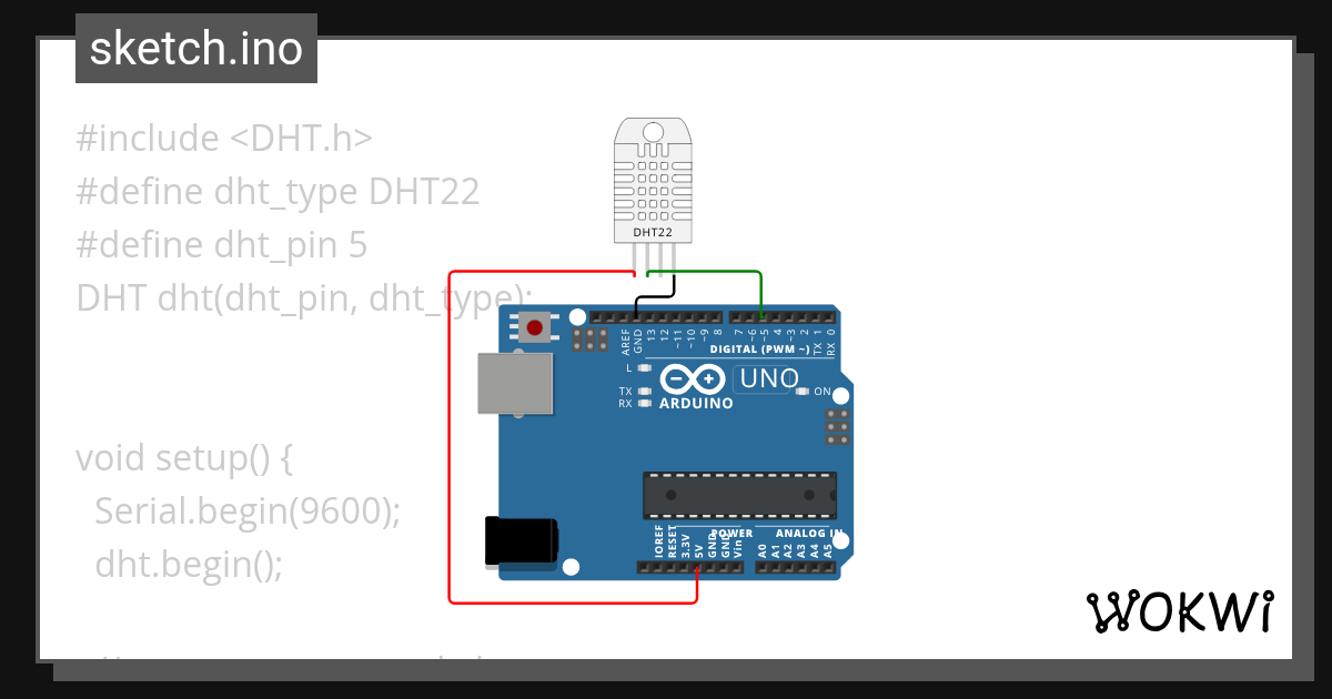 Temperature Humidity Wokwi Esp32 Stm32 Arduino Simulator