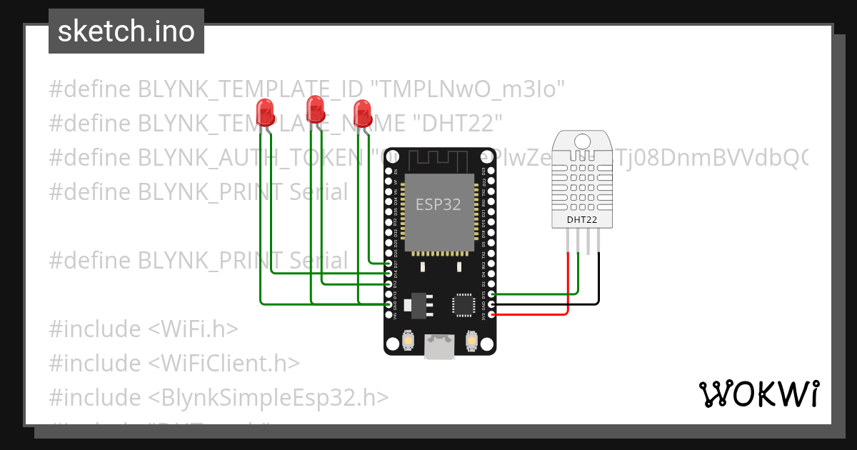 dht 22 - Wokwi ESP32, STM32, Arduino Simulator