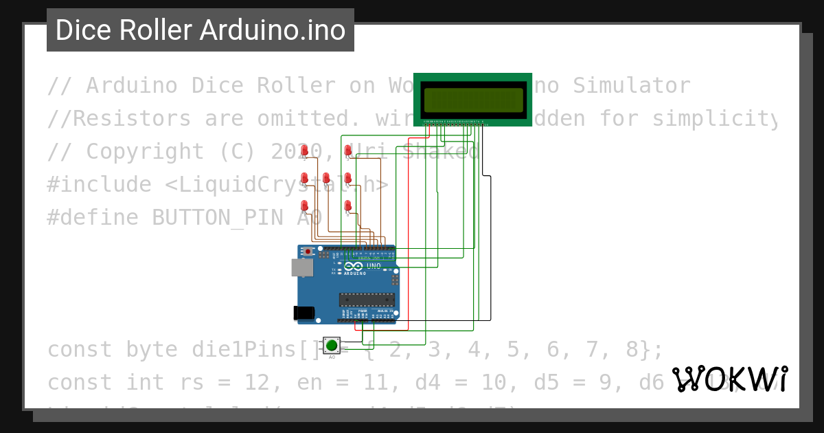 Dice Roller O Copy Copy Wokwi Esp32 Stm32 Arduino Simulator