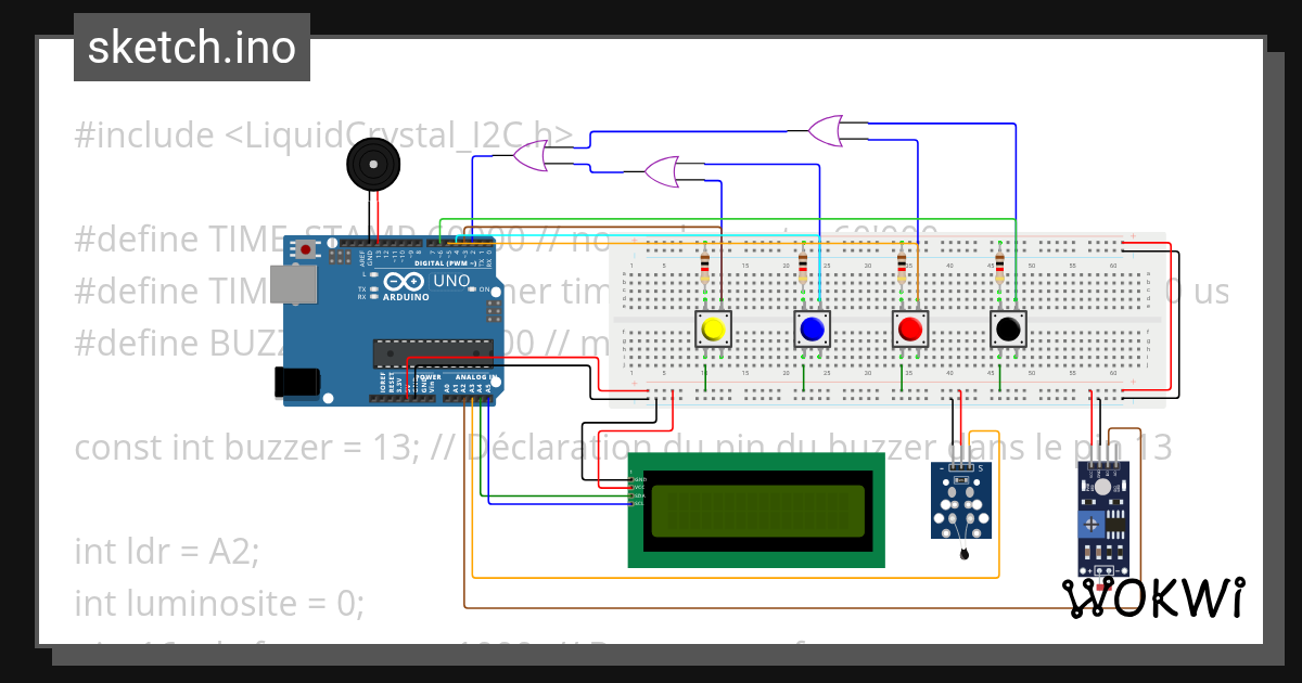 SAMARI AMIR PROJET 16 - Wokwi ESP32, STM32, Arduino Simulator