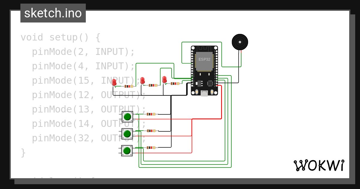Práctica 2 Wokwi Esp32 Stm32 Arduino Simulator